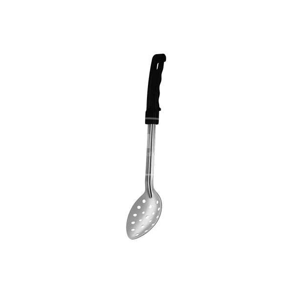 Perforated Serving Spoon Black Handle 325mm Stainless Steel | 3Inox ...